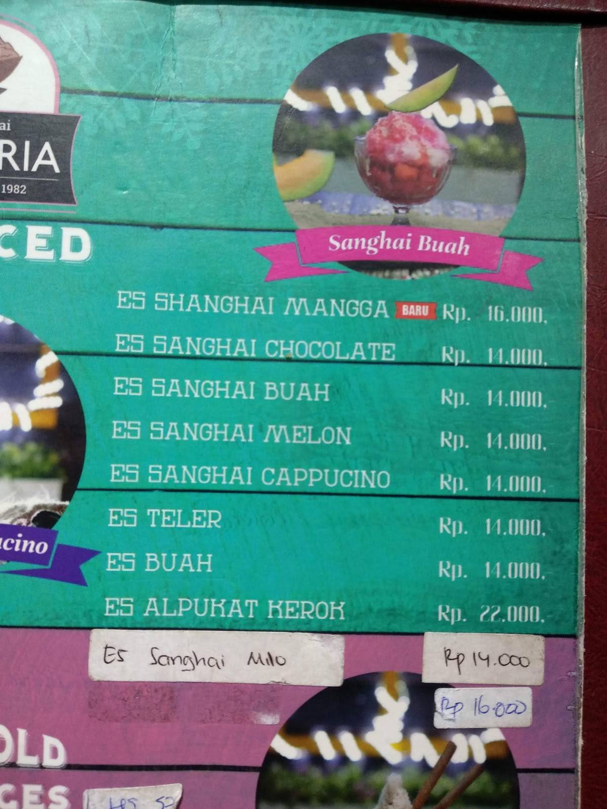 Menu at Jawi Ria restaurant, Pontianak, W8XV+FPH
