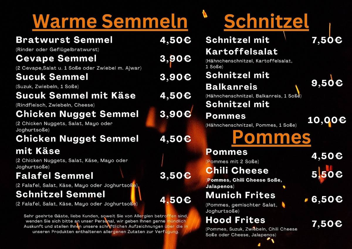 Speisekarte von Jax Grill pub & Bar, München
