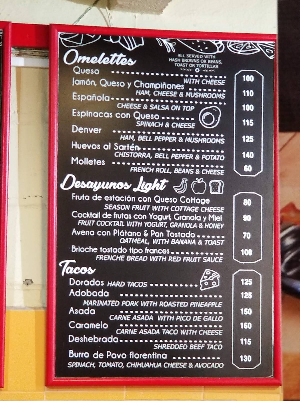 Menu at Jax Snax Restaurant, San Carlos, Plaza Comercial Creston
