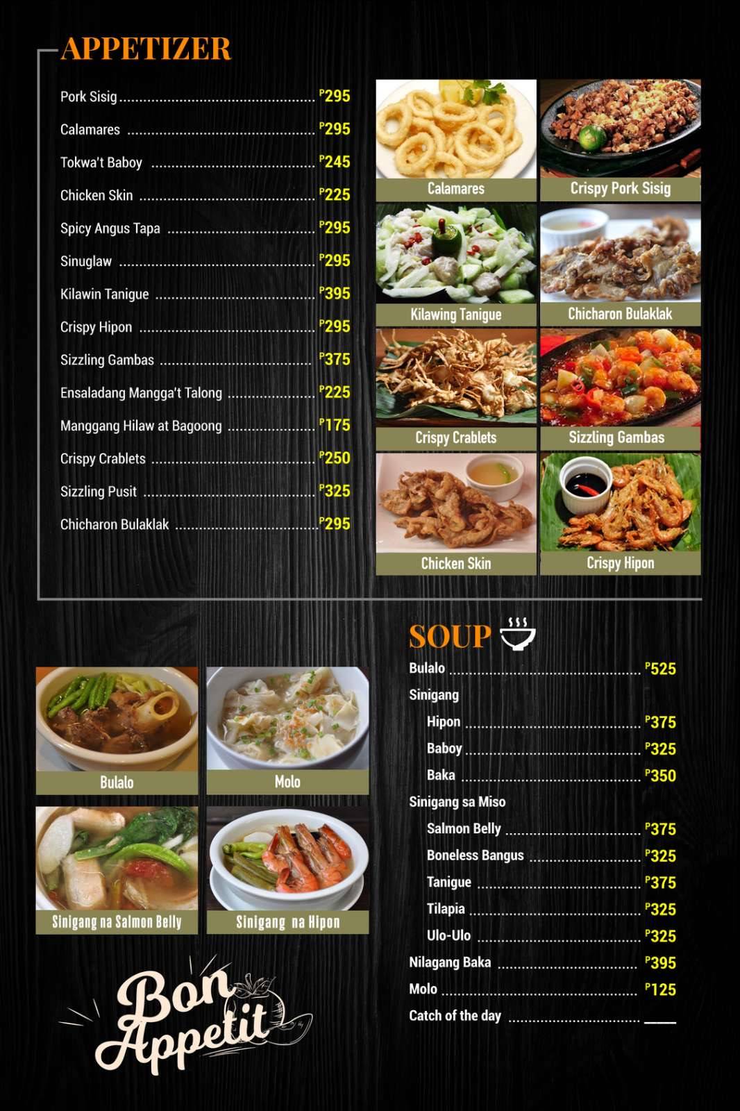 Menu at Jay J's Inasal Timog BBQ, Quezon City, 92 Mother Ignacia Ave