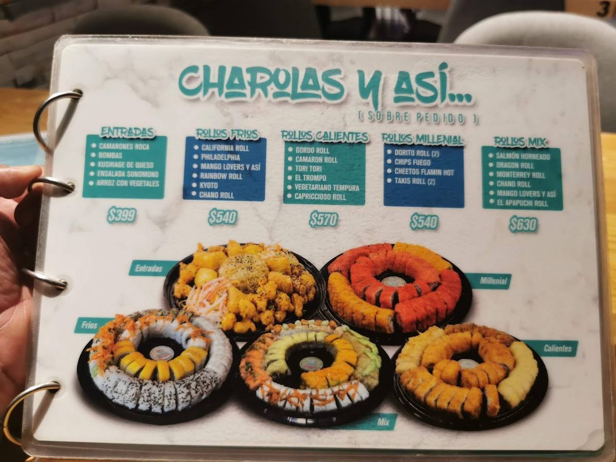 Carta del restaurante Sushi y Así, Jilotepec del Molina Enríquez