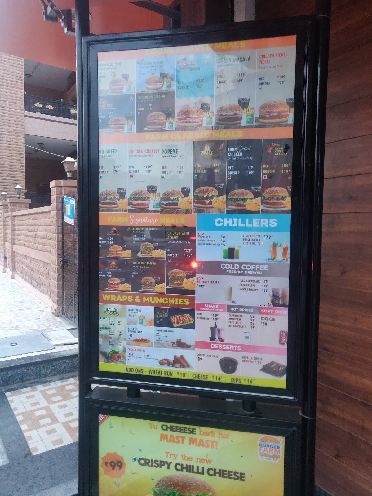 Menu at Burger Farm, Jodhpur, 531B