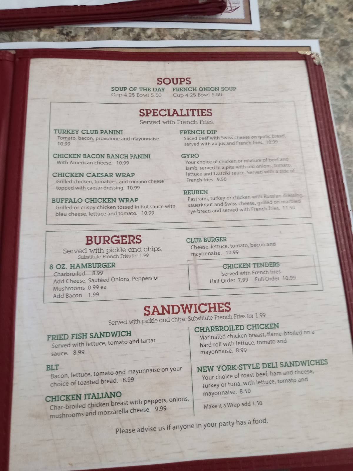 Menu at Romana's Italian Kitchen pizzeria, Johnstown