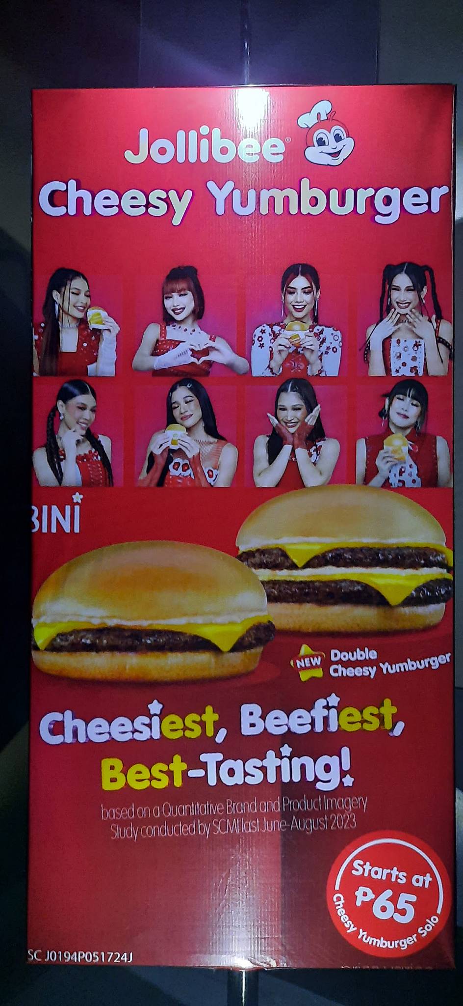 Menu at Jollibee restaurant, Mabalacat, Jenra Mall