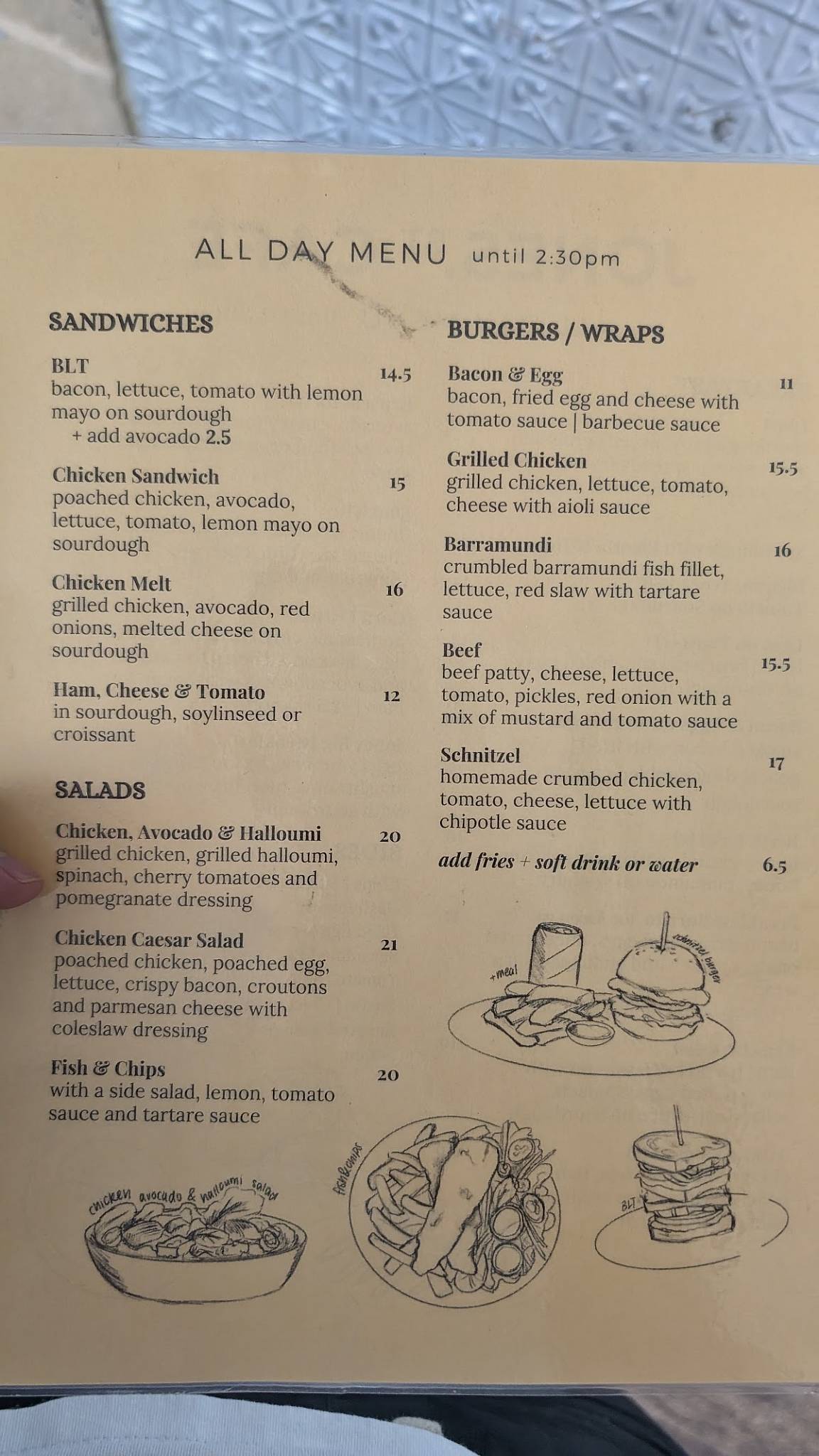 Menu at Jones Street Cafe, Ultimo, 99 Jones St