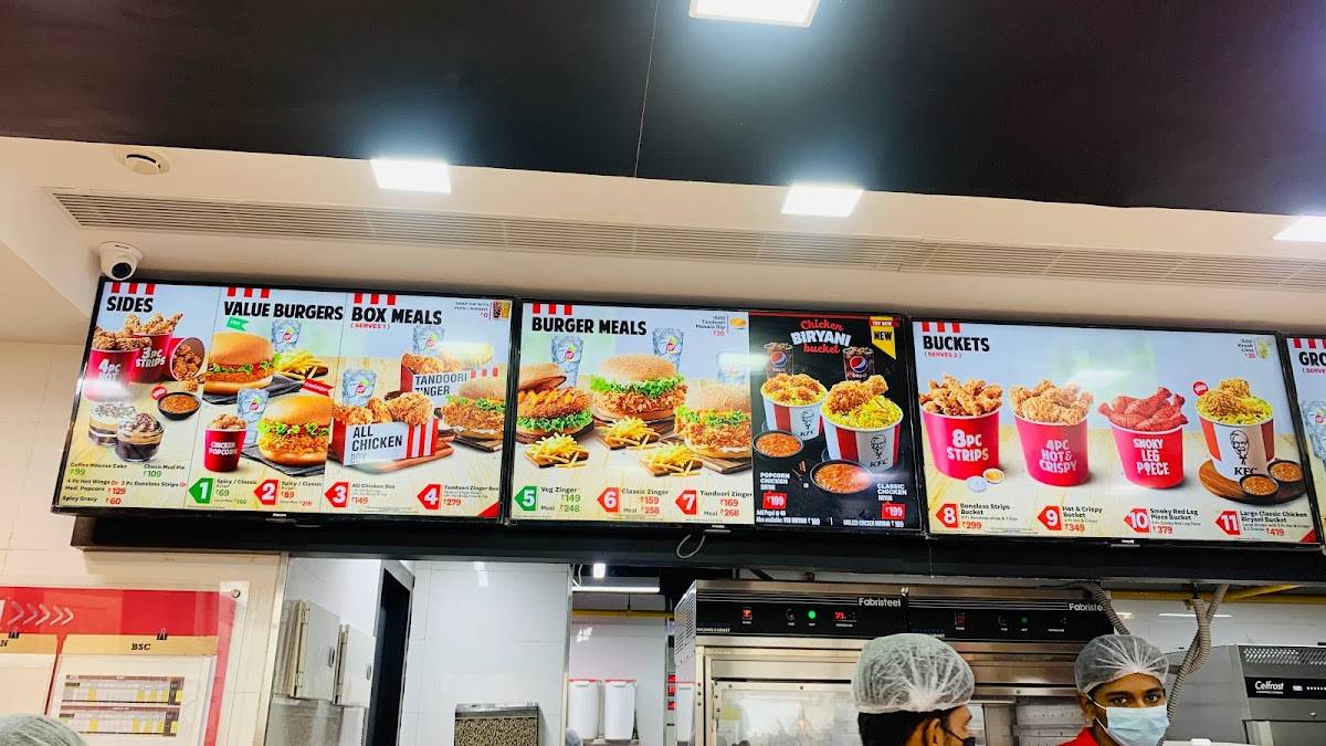Menu at KFC, Chennai, New No 314