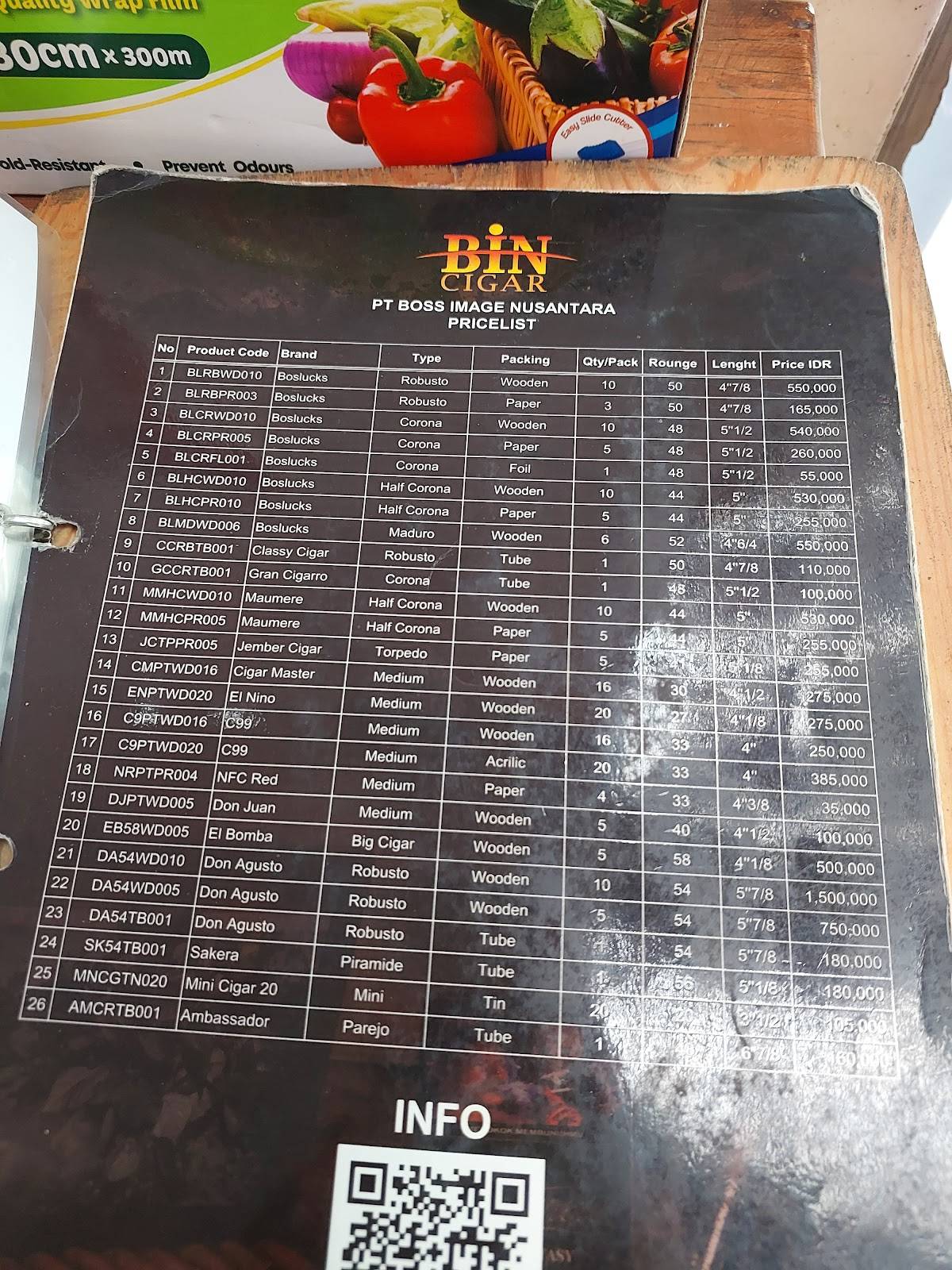Menu at Kafe Tebing cafe, Jember