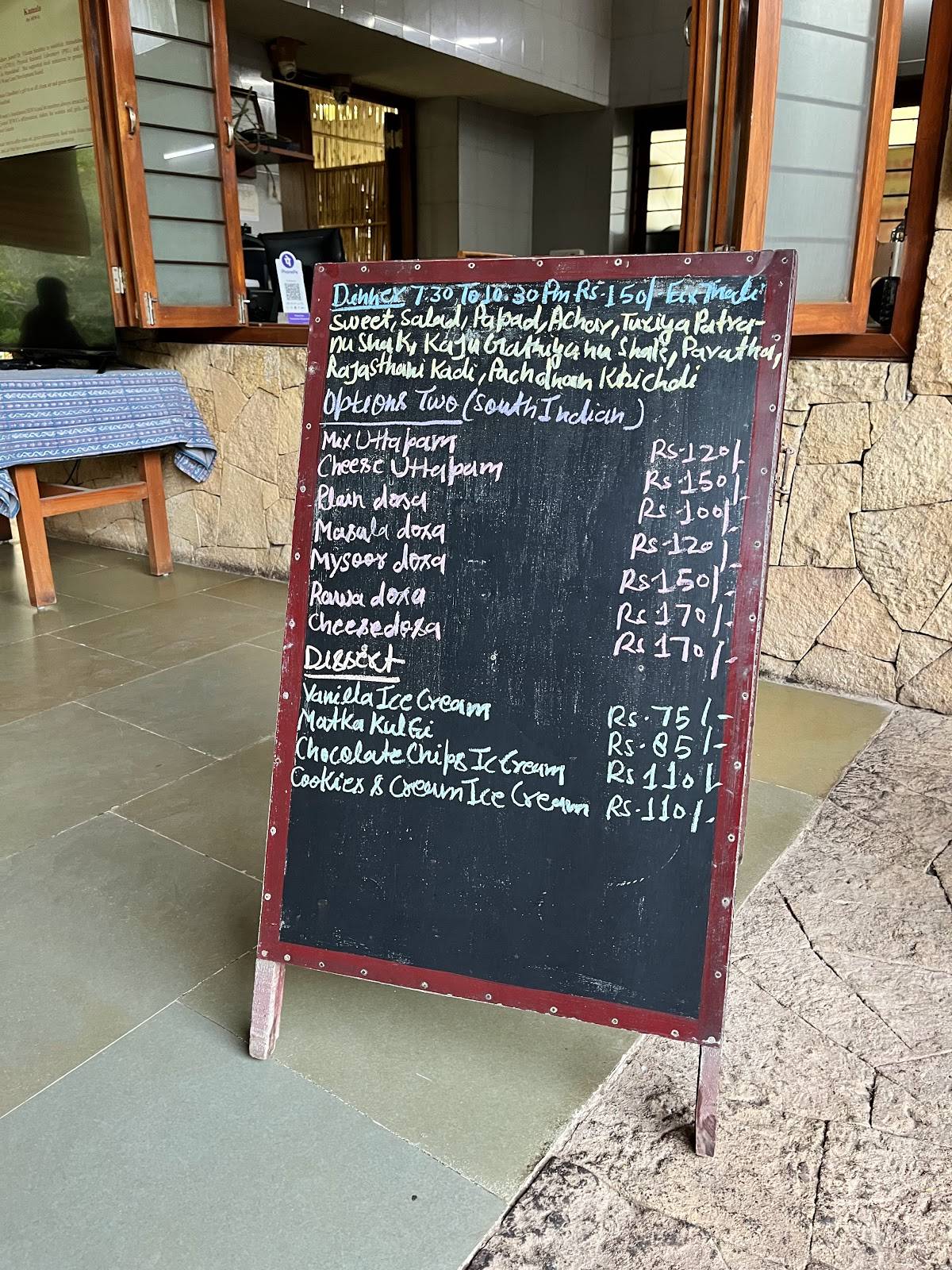 Menu at Kamla, Ahmedabad, 2GV9+M34