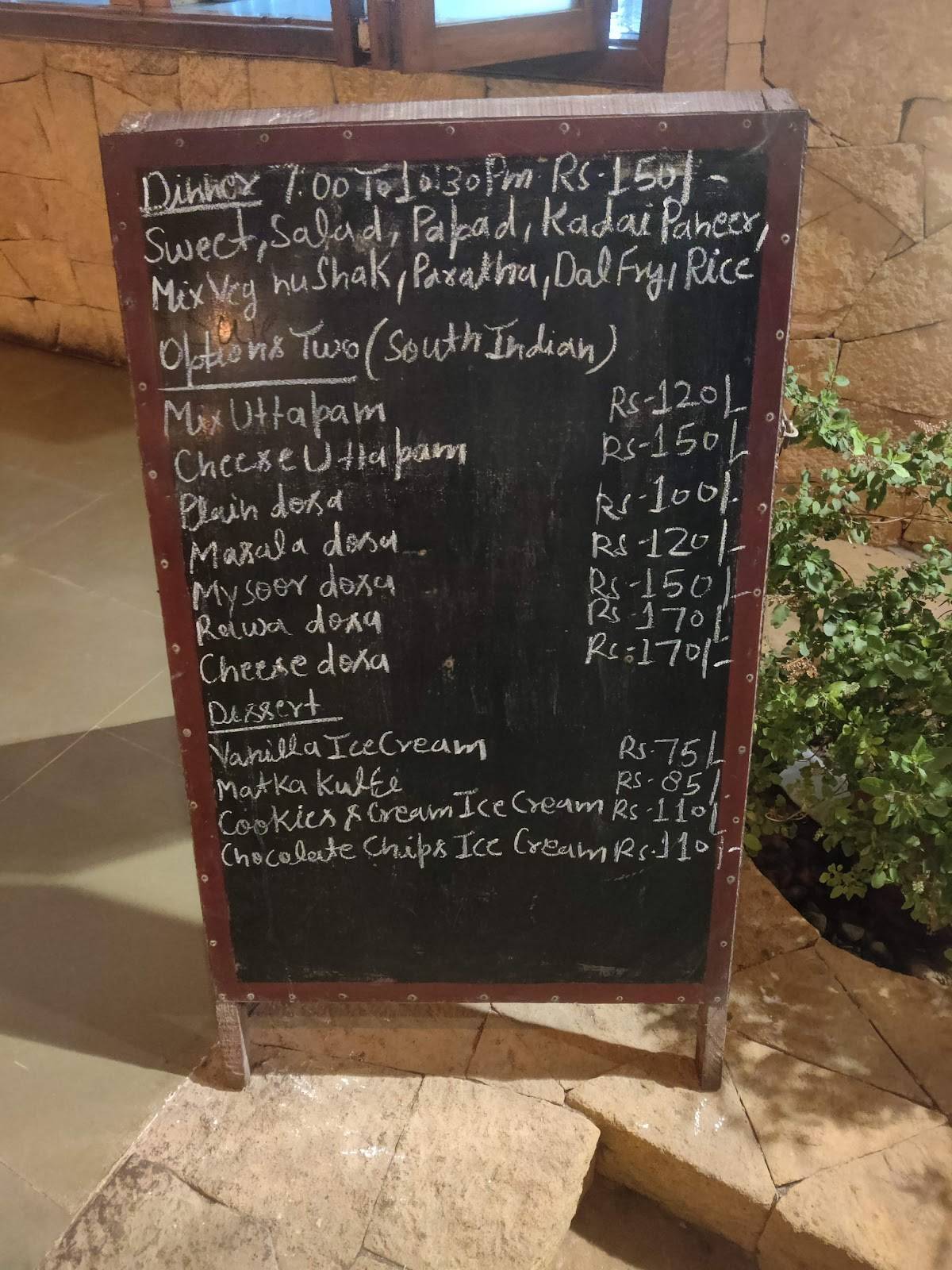 Menu at Kamla, Ahmedabad, 2GV9+M34