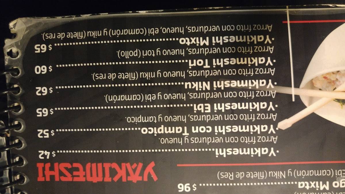Carta del restaurante Kapital Sushi Zacatecas, Guadalupe