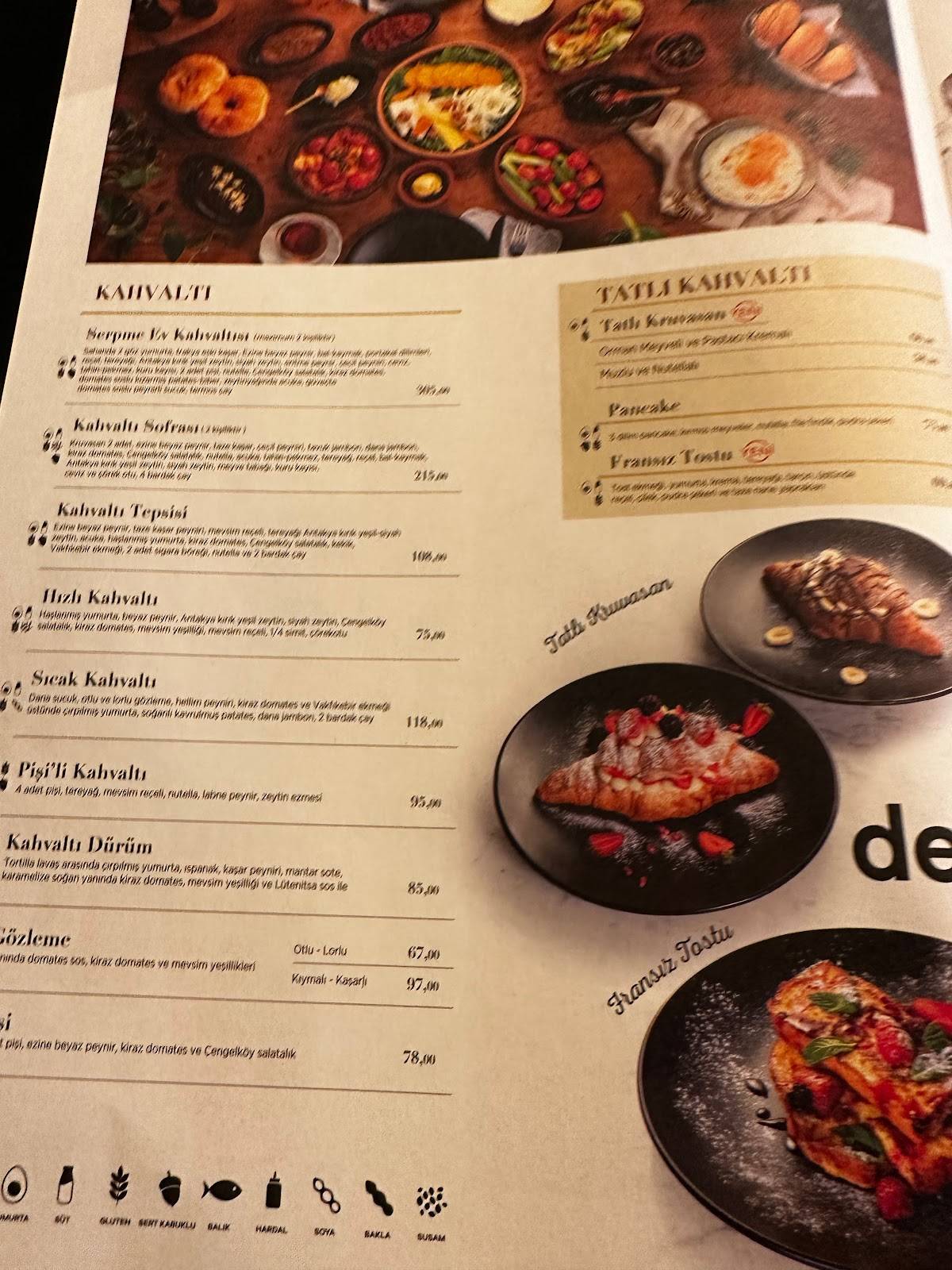 Menu at Karafirin cafe, Istanbul, İstanbul Cd Artel Çarşısı No:38/ g ...