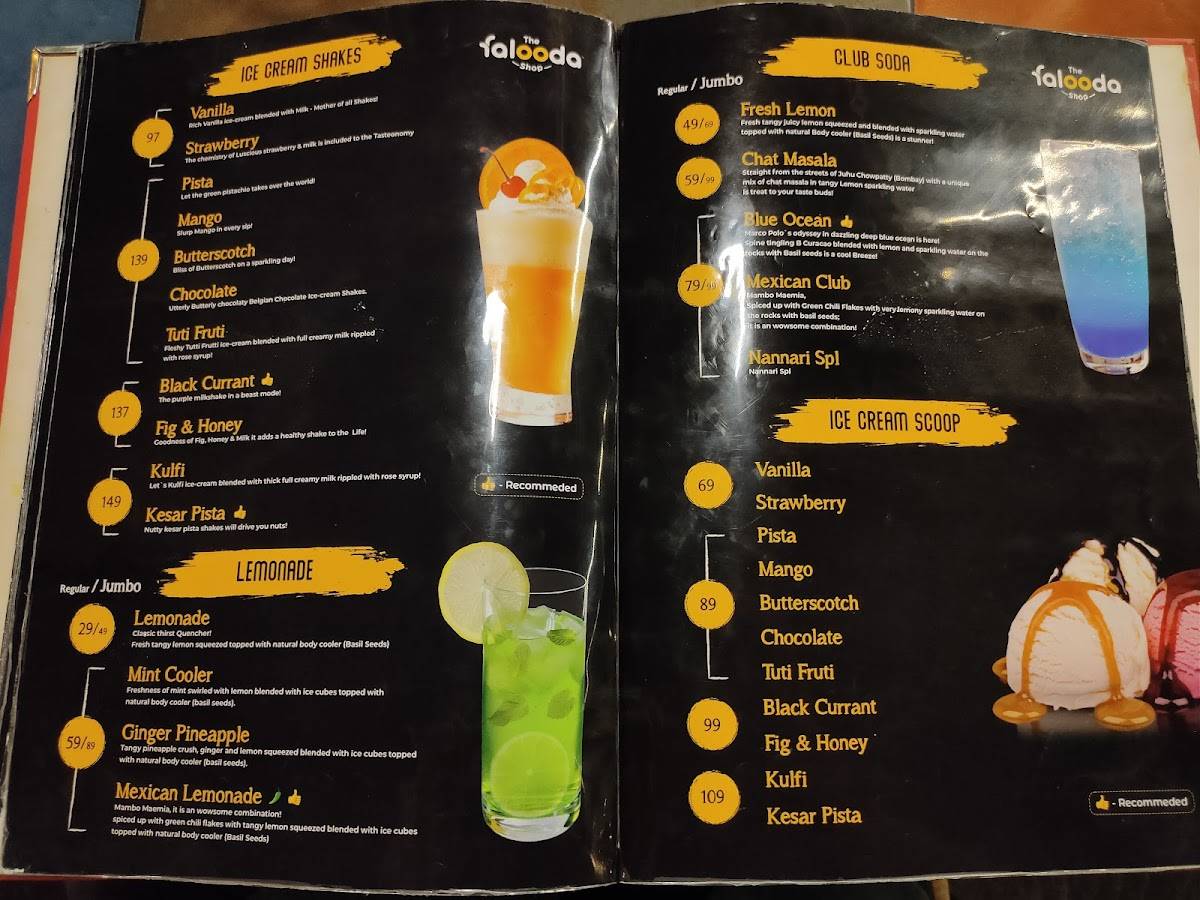 Menu at Tandoori Tribes & The Falooda Shop Karaikudi, Karaikudi