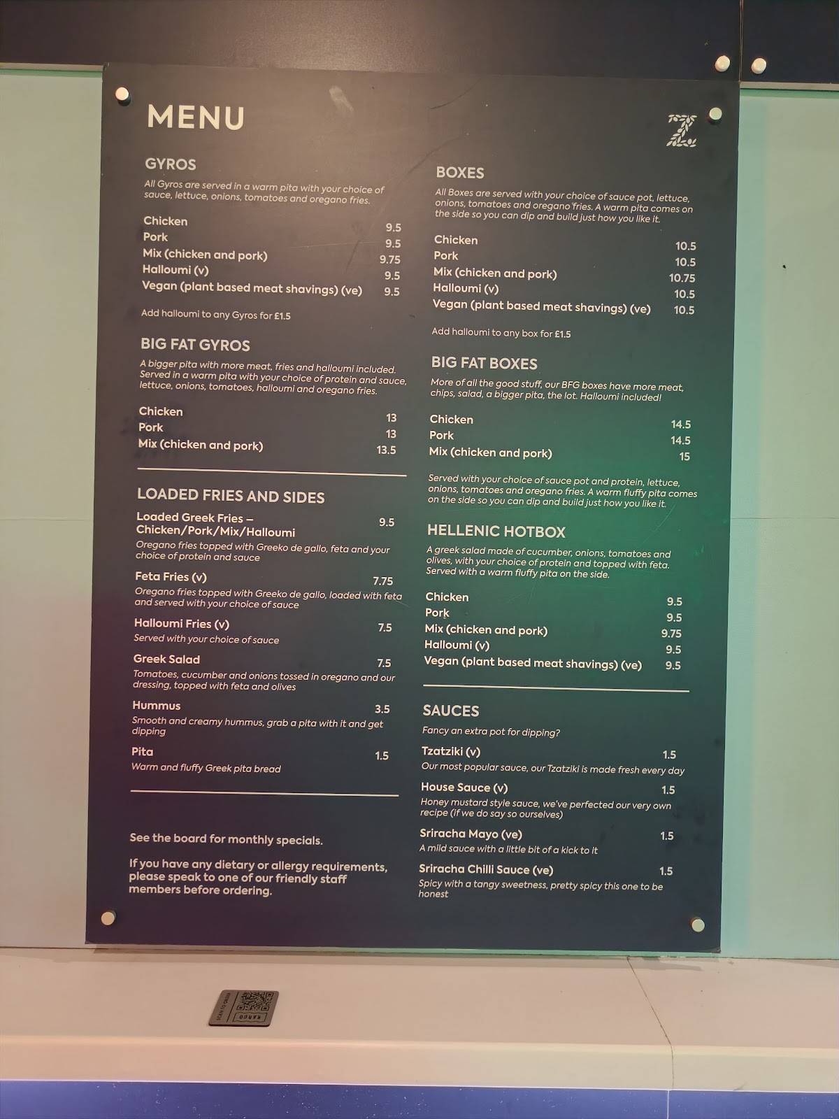 Menu at Kargo MKT pub & bar, Salford, Unit 32