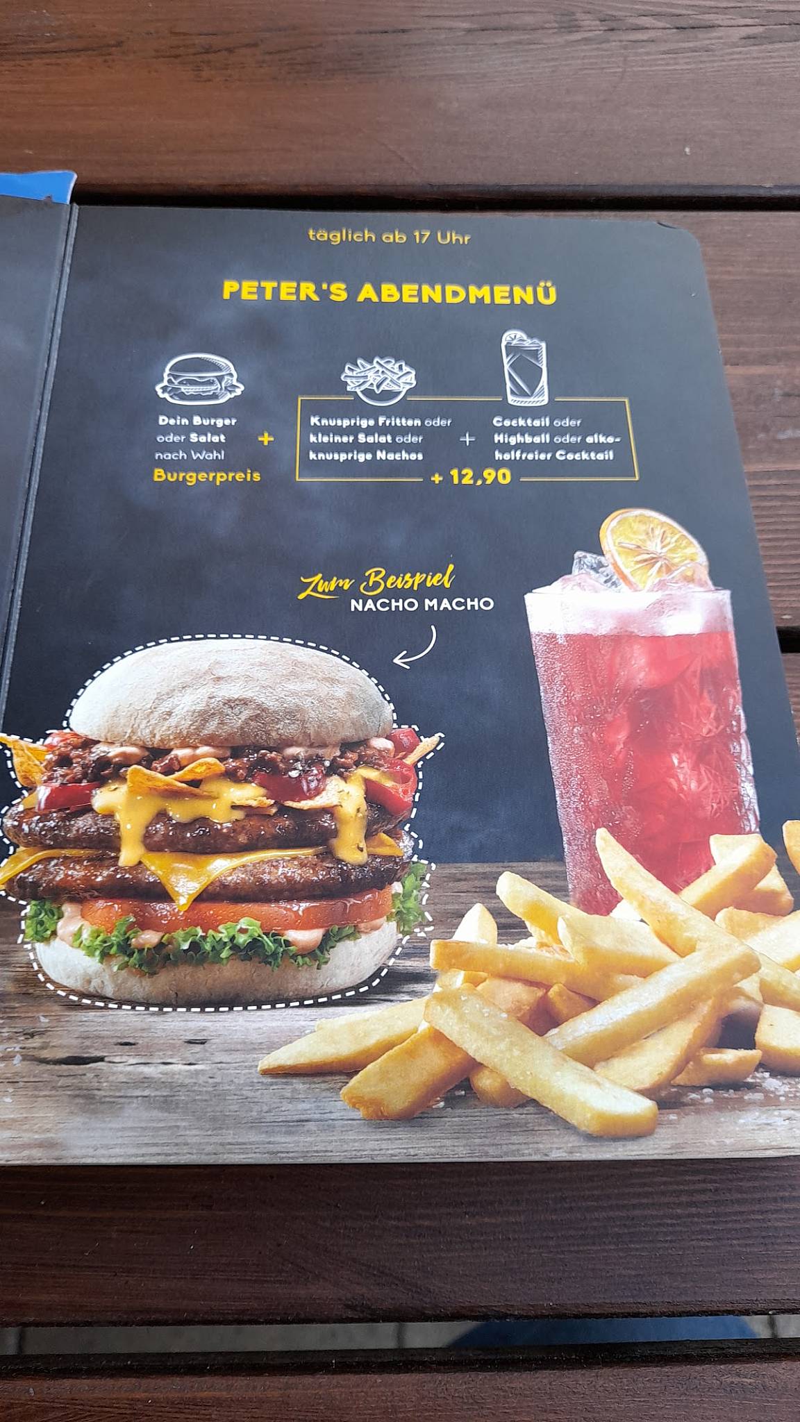 Carta de PETER PANE Burgergrill & Bar, Kassel