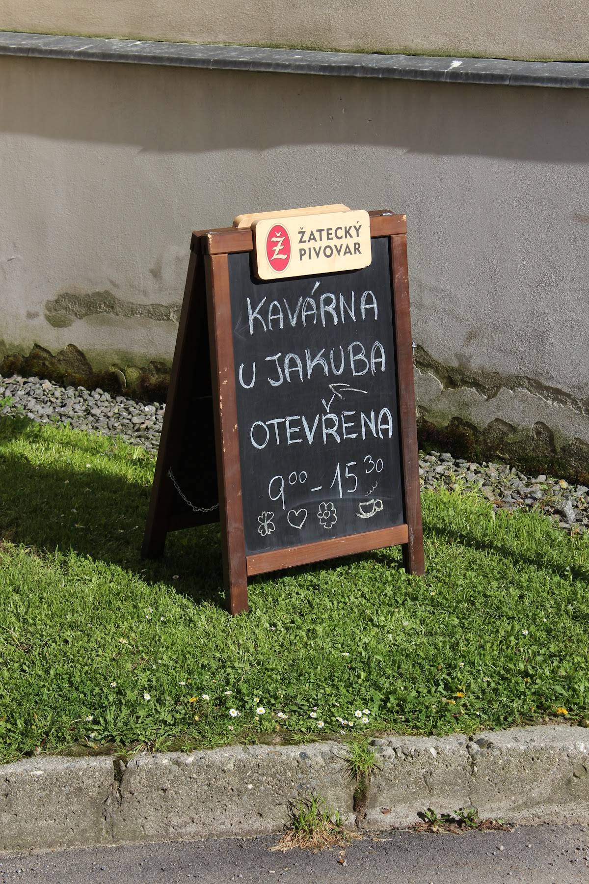 Menu at Kavárna Jakub cafe, Velešín