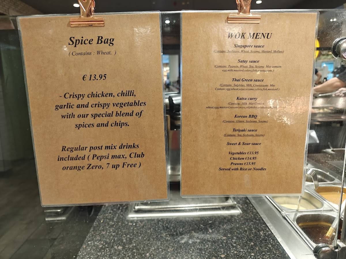 Menu at Kay's Kitchen restaurant, Ireland, Unit 122