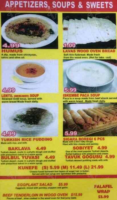 Menu at Kebab 49 - Turkish Restaurant, Toronto