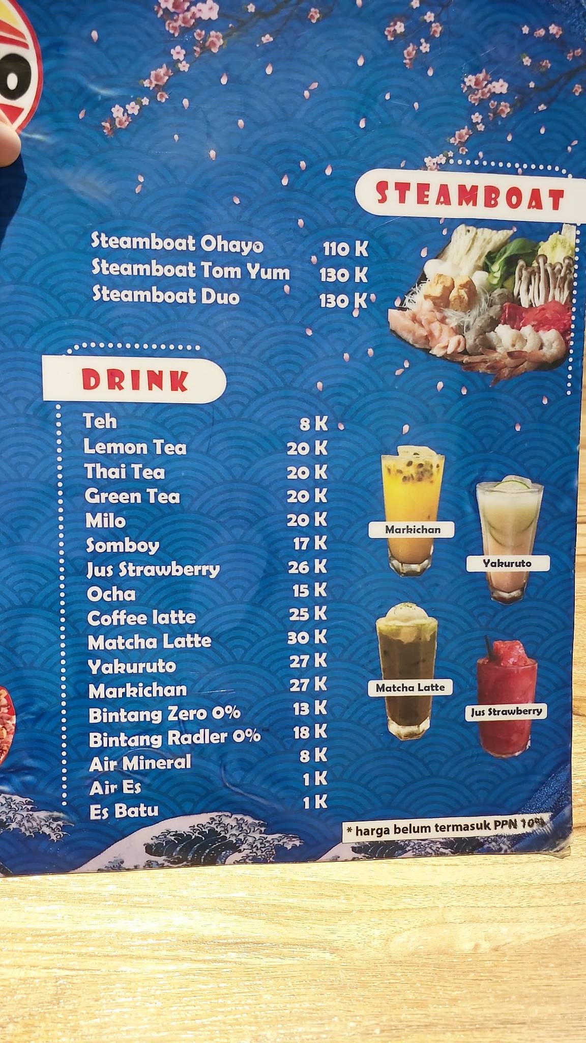 Menu at Kedai OHAYO restaurant, Tarakan