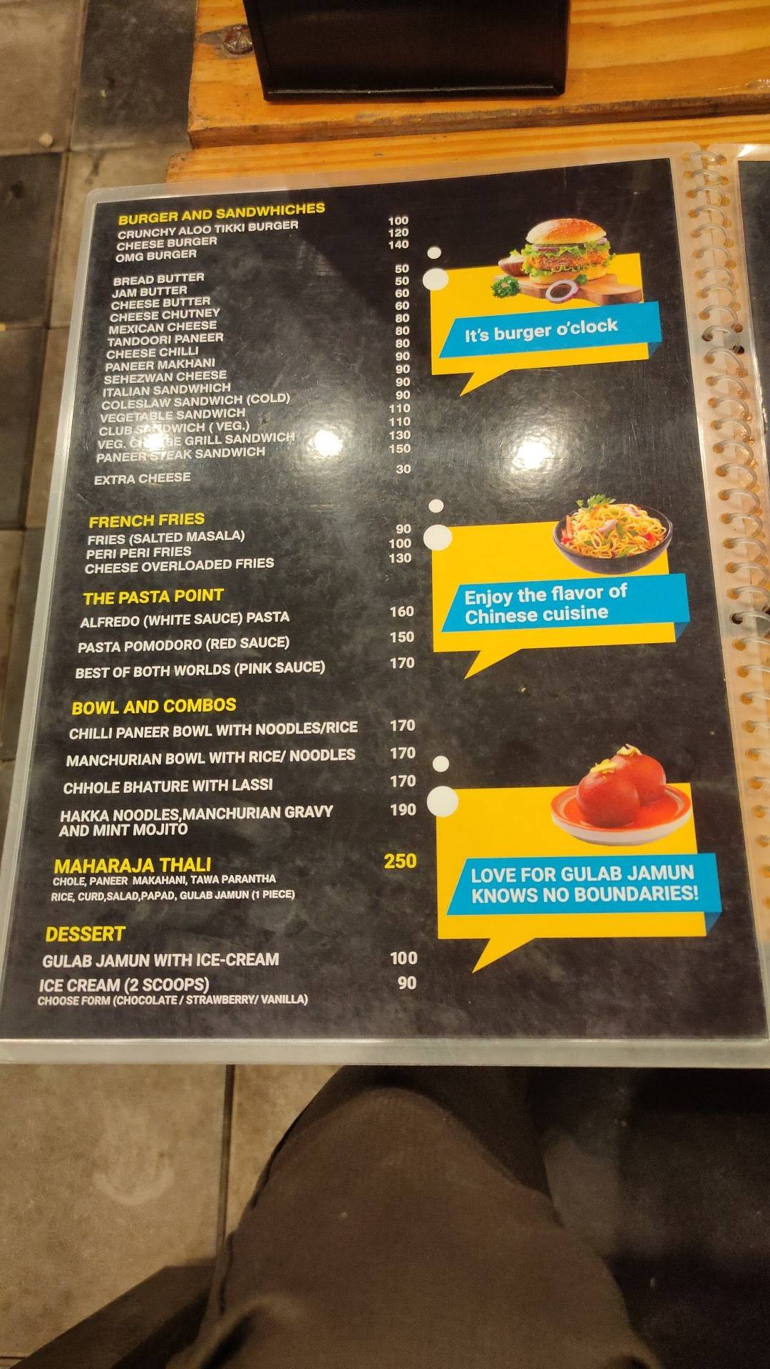 Menu at Kesar Fast Food, Jamnagar