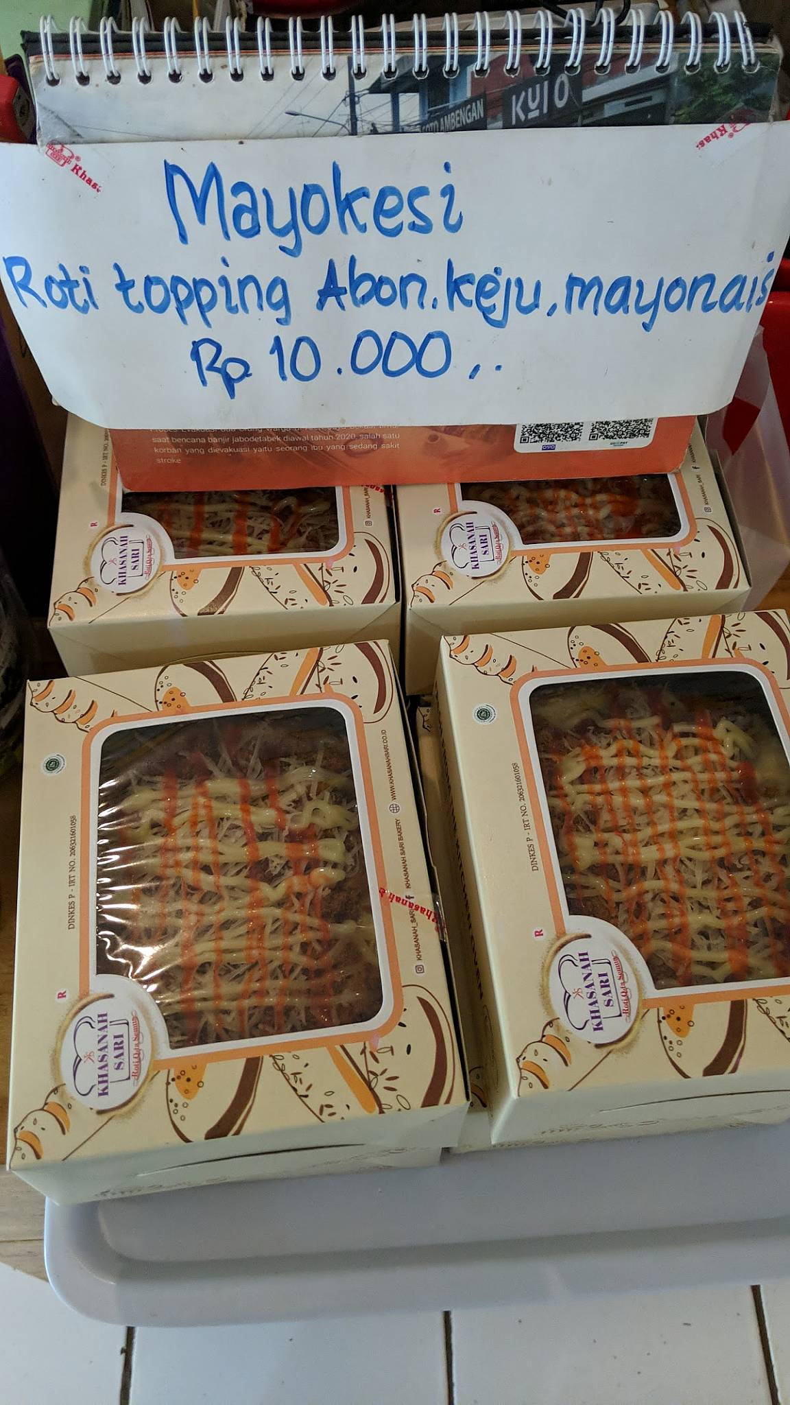 Menu at Khasanah Sari Bakery, Indonesia, Ruko PTM Metland Transyogi