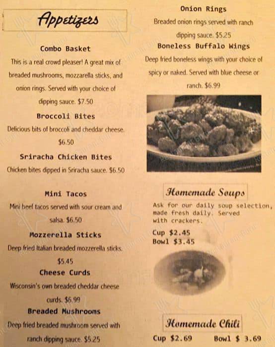 Menu at Riverview Family Restaurant, Kiel