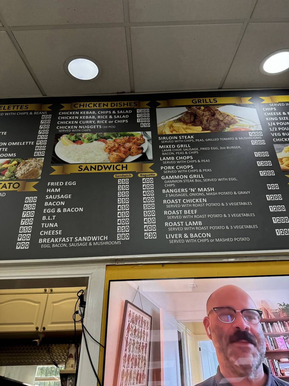 Menu at Knaphill Cafe, Woking