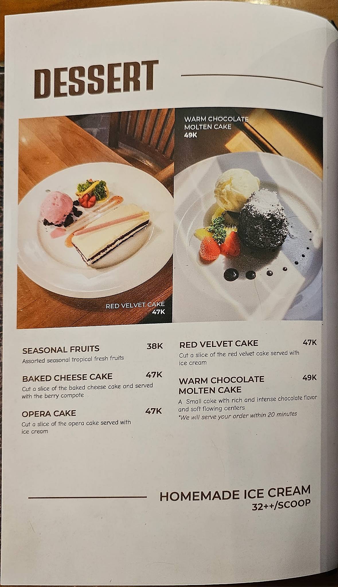 Menu at Koenokoeni Cafe Gallery, Semarang