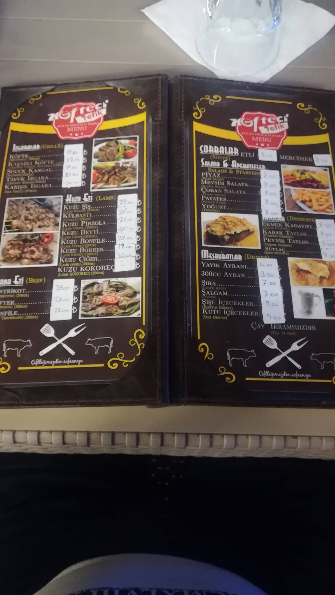 Menu at Köfteci Refik, Erdek, Kumlu Yalı Caddesi No:1