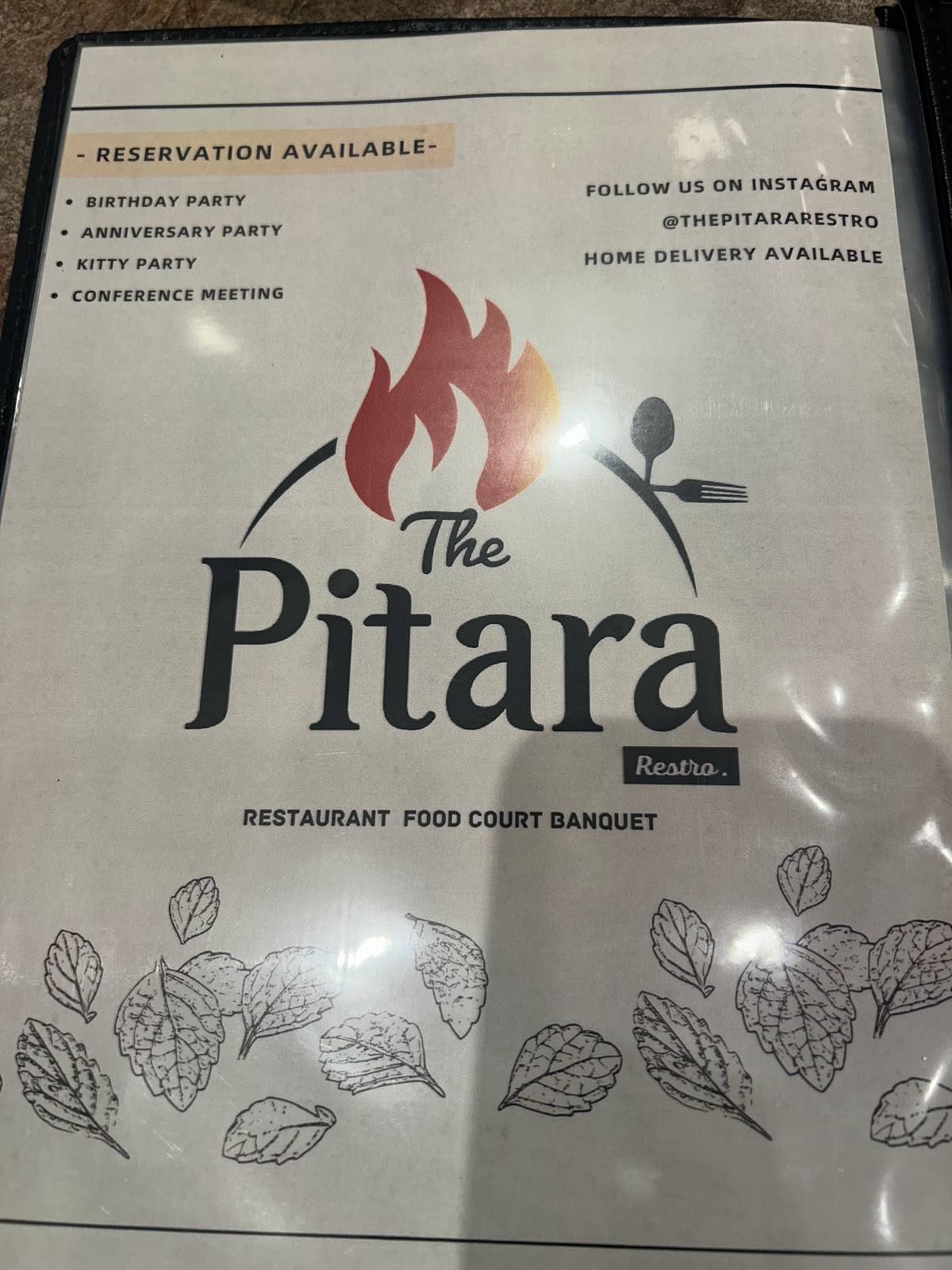 Menu at The Pitara Restaurant, Kota