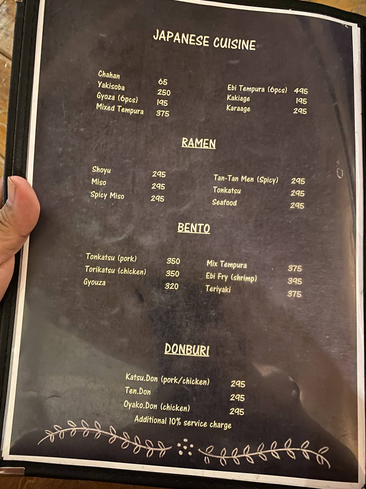 Menu at Kubli Cafe Bistro Silang, Silang