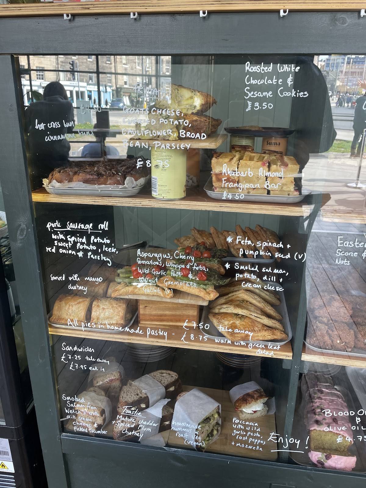 Menu at Kuna Cafe & Bakery, Edinburgh