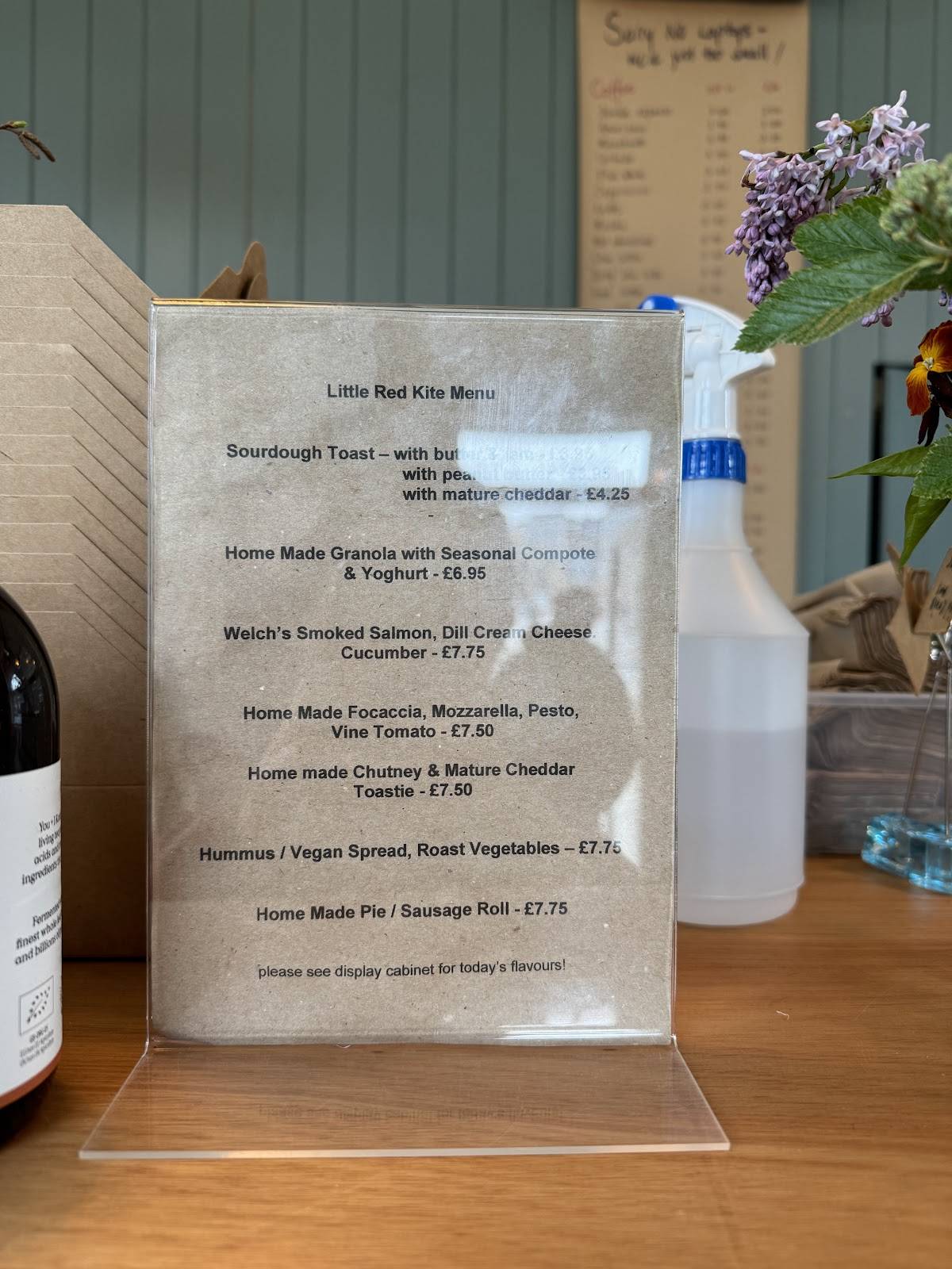 Menu at Kuna Cafe & Bakery, Edinburgh