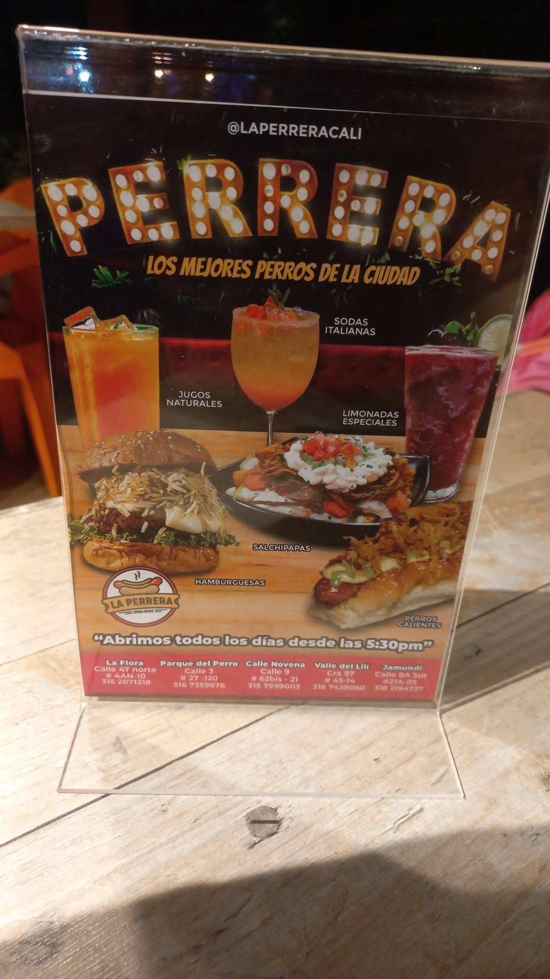 Menu at LA PERRERA - JAMUNDÍ restaurant, Jamundí
