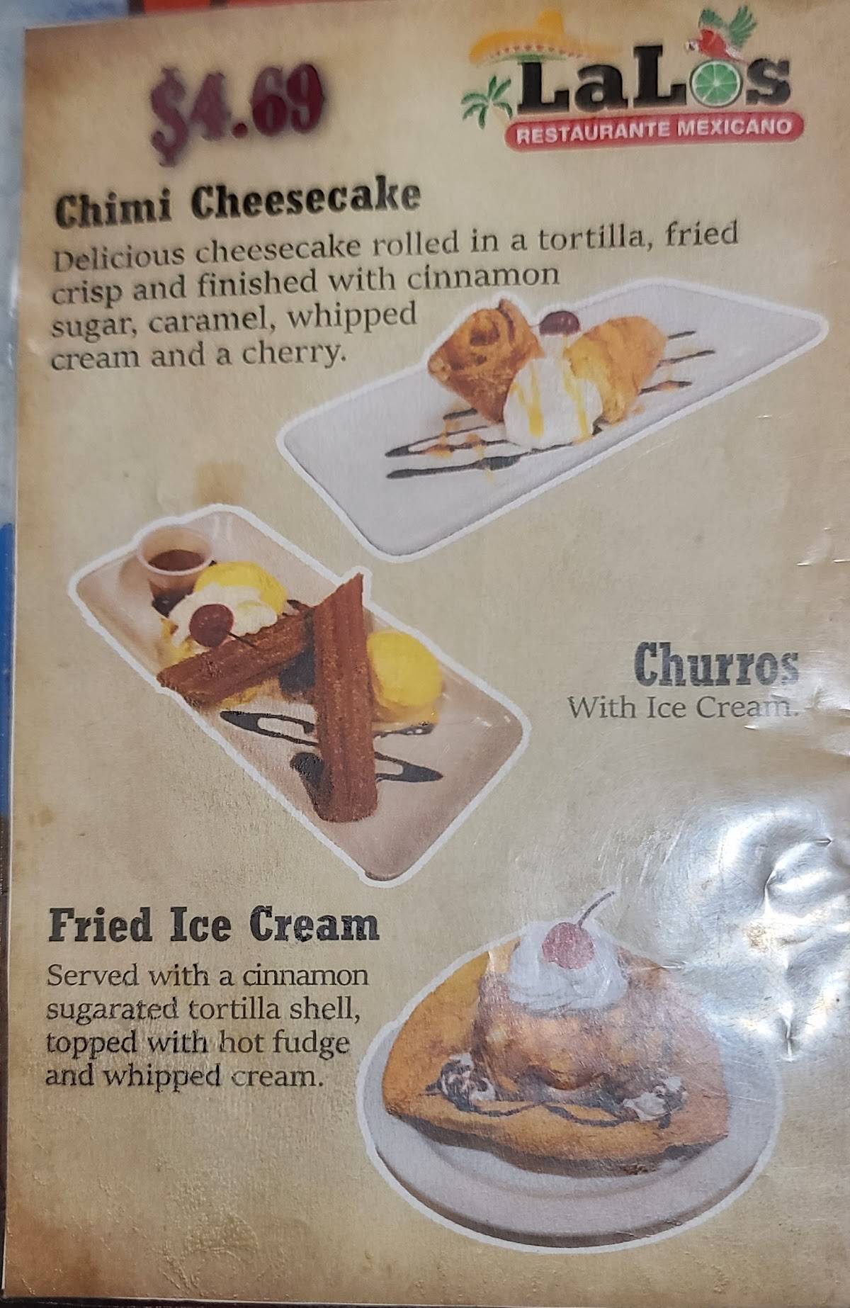 Menu at LALOS RESTAURANTE MEXICANO, Fort Wayne