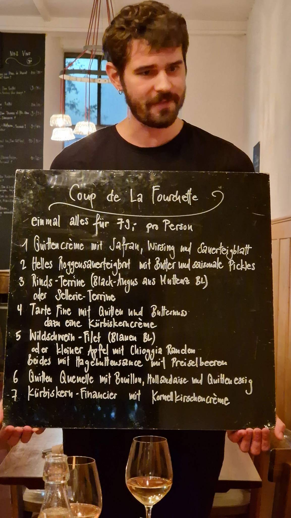 Speisekarte von La Fourchette, Basel