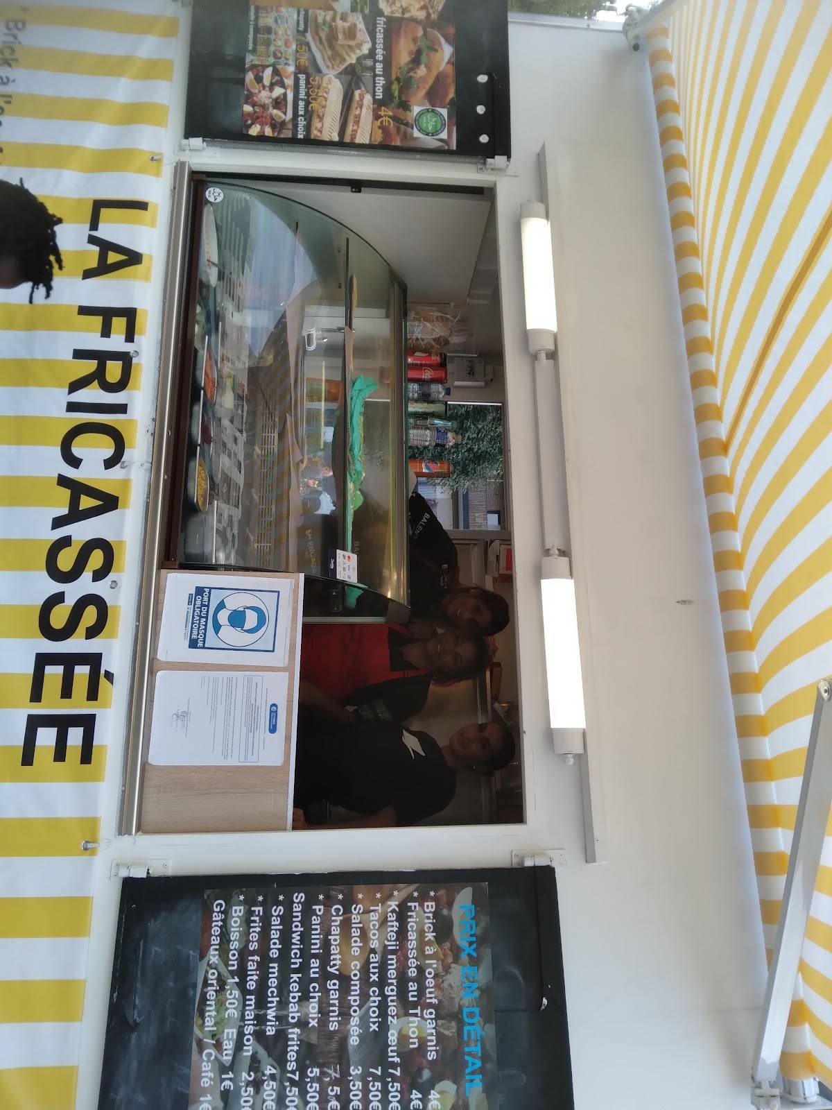Carta del restaurante La Fricassée Chez Sameh (spécialités culinaire Tunisienne) food truck ...