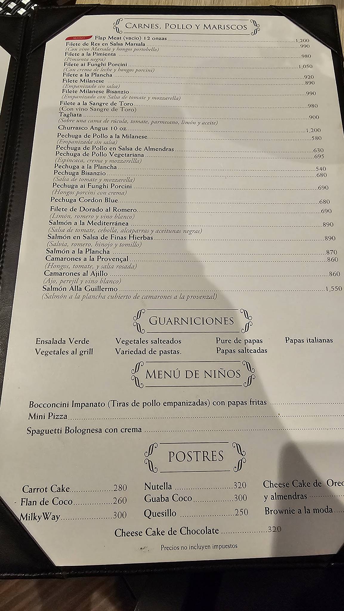 Carta del restaurante La Locanda - Bella Vista, Santo Domingo, C. Pedro ...