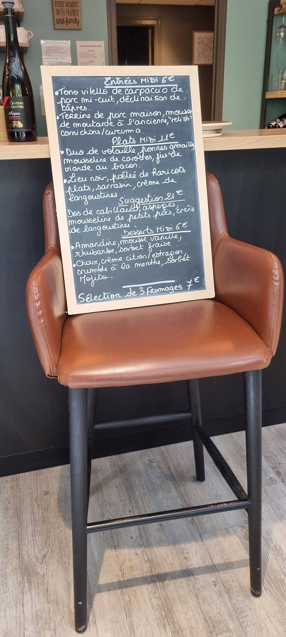 Menu au La table d'Elya restaurant, Bruz, 142 Les Riniaux