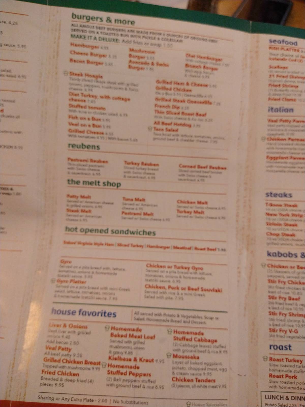 Menu at Largo Family Restaurant & Catering, Largo, 788 Missouri Ave N