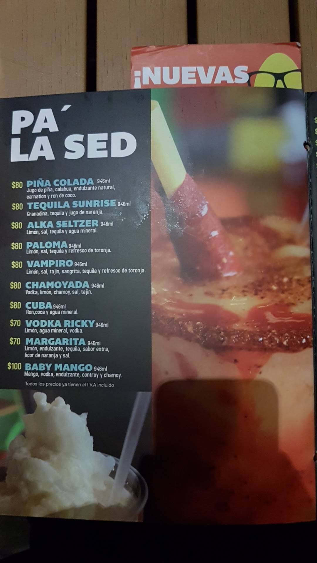 Carta del restaurante Las Aliadas, Monterrey, Av. Alfonso Reyes 318