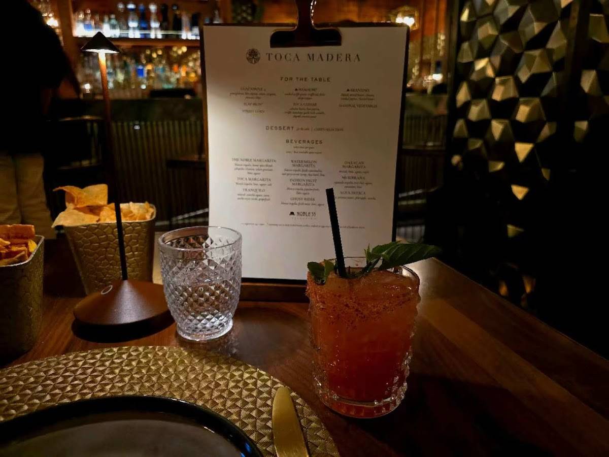 Menu at Toca Madera Las Vegas steakhouse, Las Vegas
