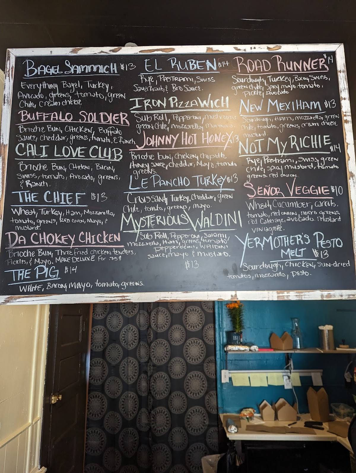 Menu at Waldero's Wich's LTD. Company pub & bar, Las Vegas