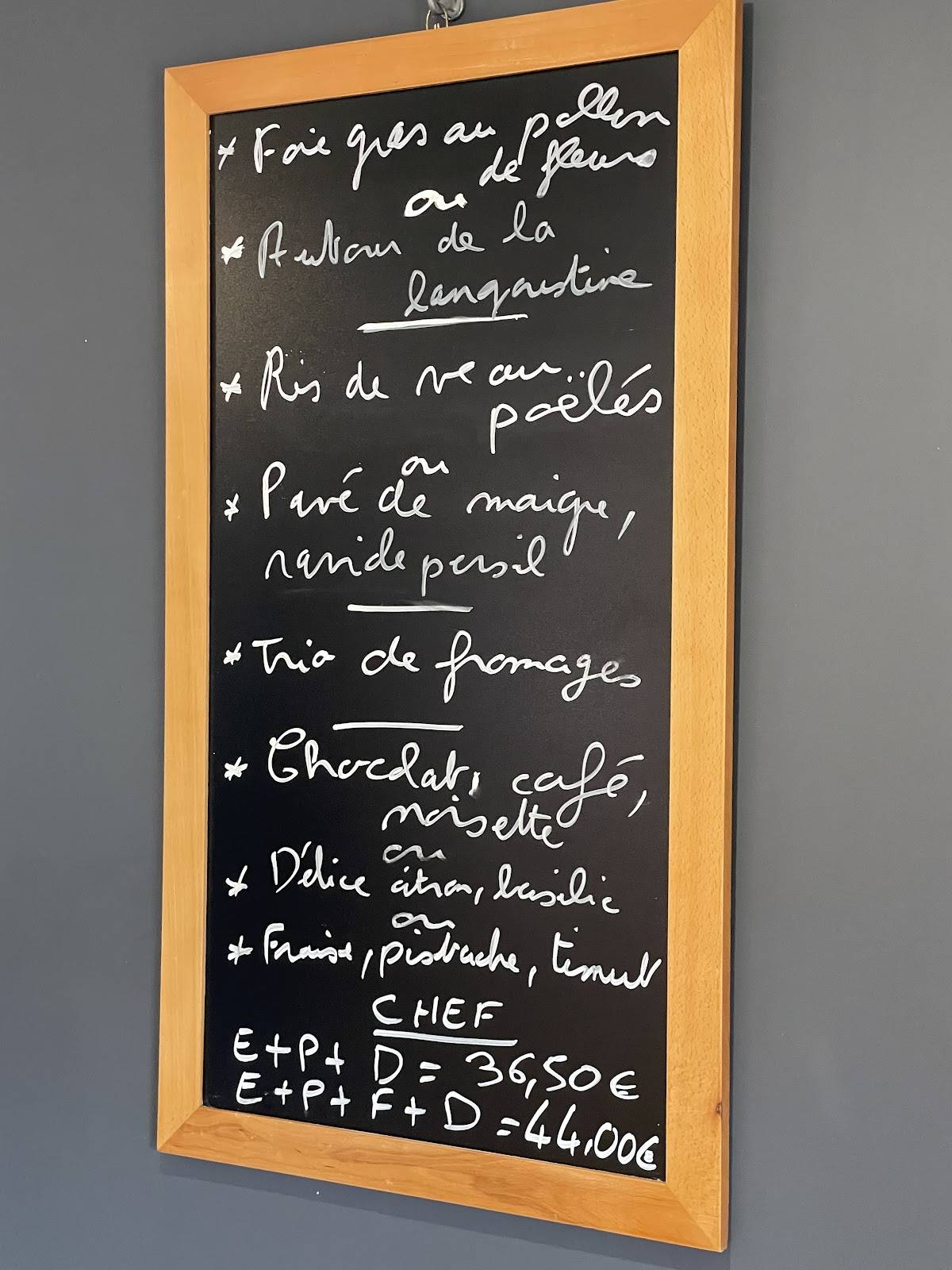 Menu au Le Chaudron restaurant, Auray