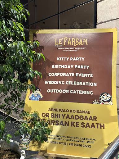 Menu at Le Farsan Restaurant - Thali, Cafe, Rooftop & Banquets, Jaipur