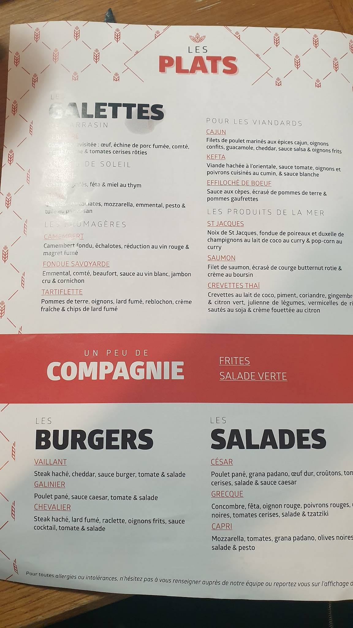 Menu au Le Patacrepe Béziers restaurant, Béziers