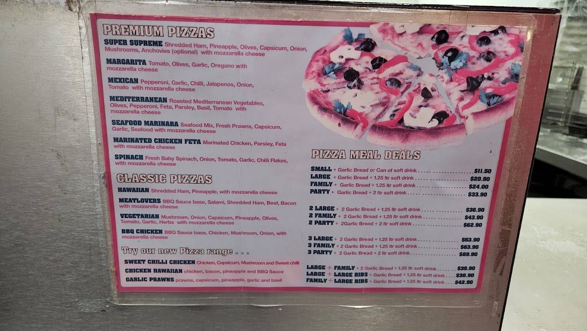 Menu at Pizza House pizzeria, Leichhardt