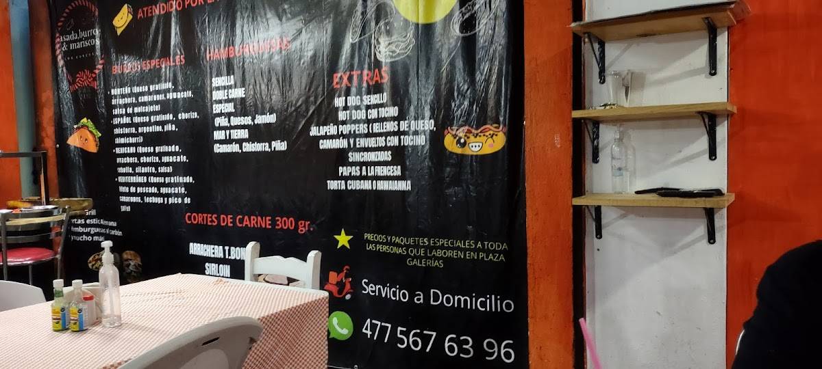 Carta del restaurante Los Conchas, Leon