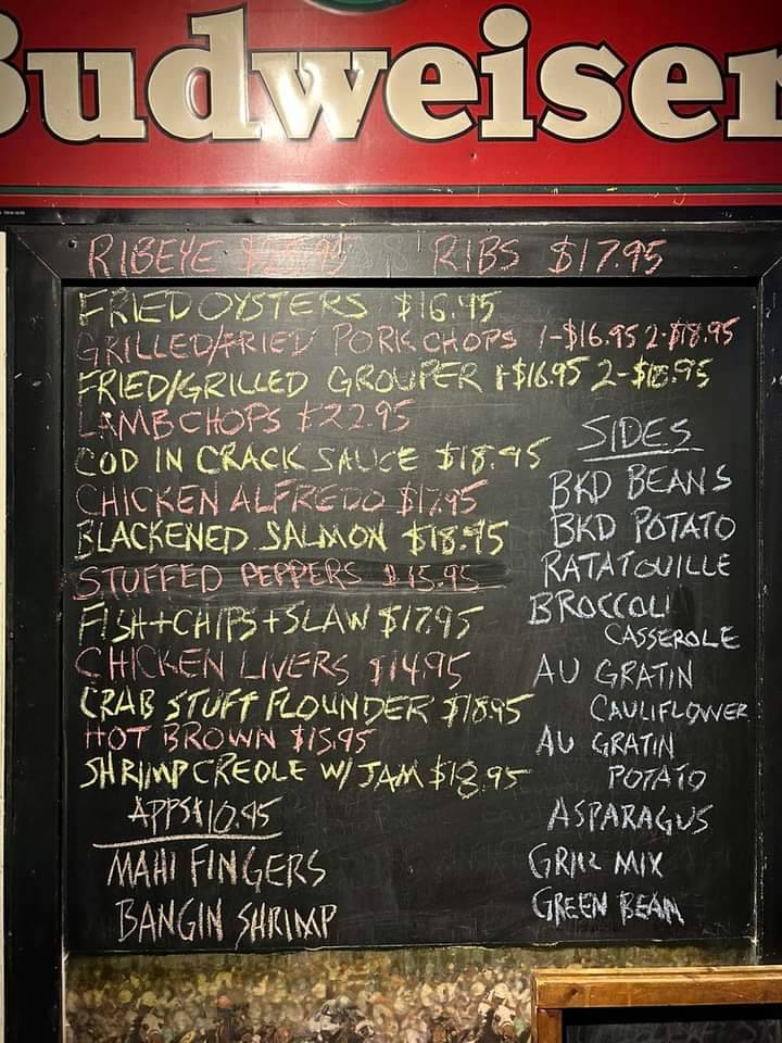 Menu at Thoroughbred Restaurant, Lexington