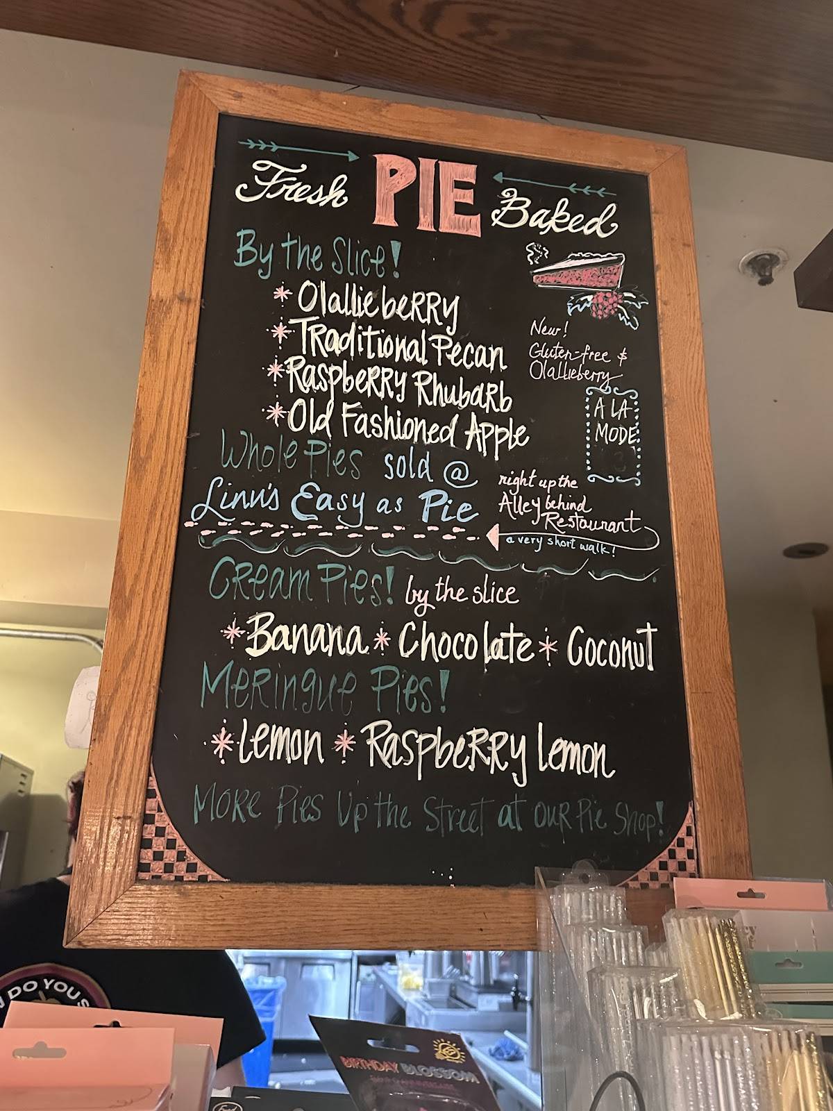Menu at Linn's Restaurant, Cambria