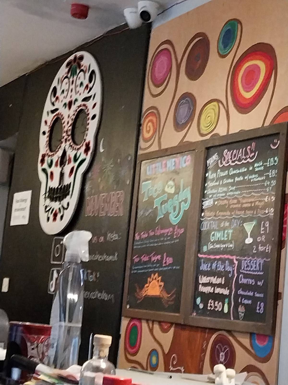 Menu at Little Mexico restaurant, Hexham